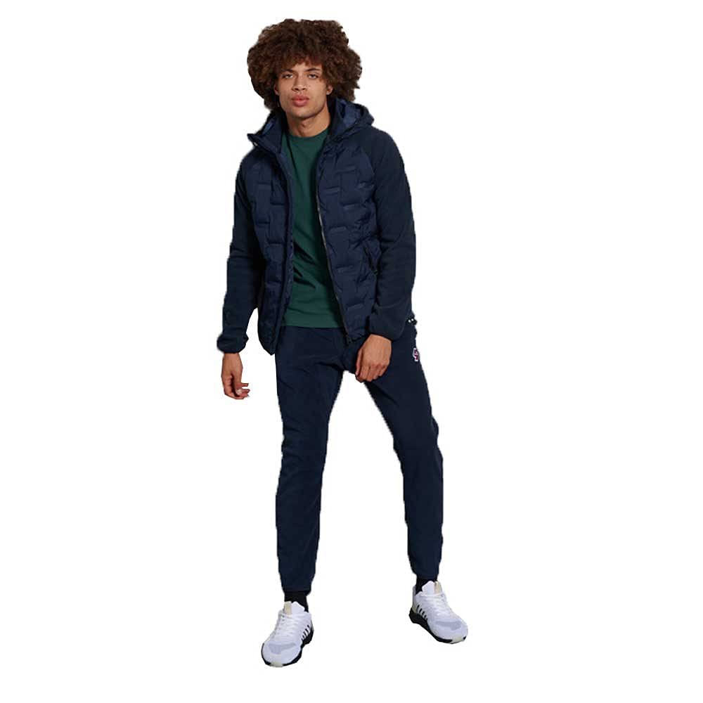 Superdry Mens Sonic City Casual Zip Through Jacket Nautical Navy Size M