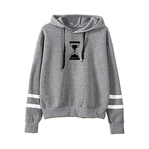 XPLR Sam Golbach Storyteller Sam and Colby Merch Pocketless Parallel Bars Sleeve Sweatshirt Men Women's Hoodie (Gray-WP11364,S)