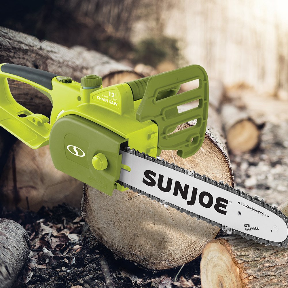 Sun Joe SWJ698E-P2 Electric Chain Saw, 12 inch, 9.0 Amp