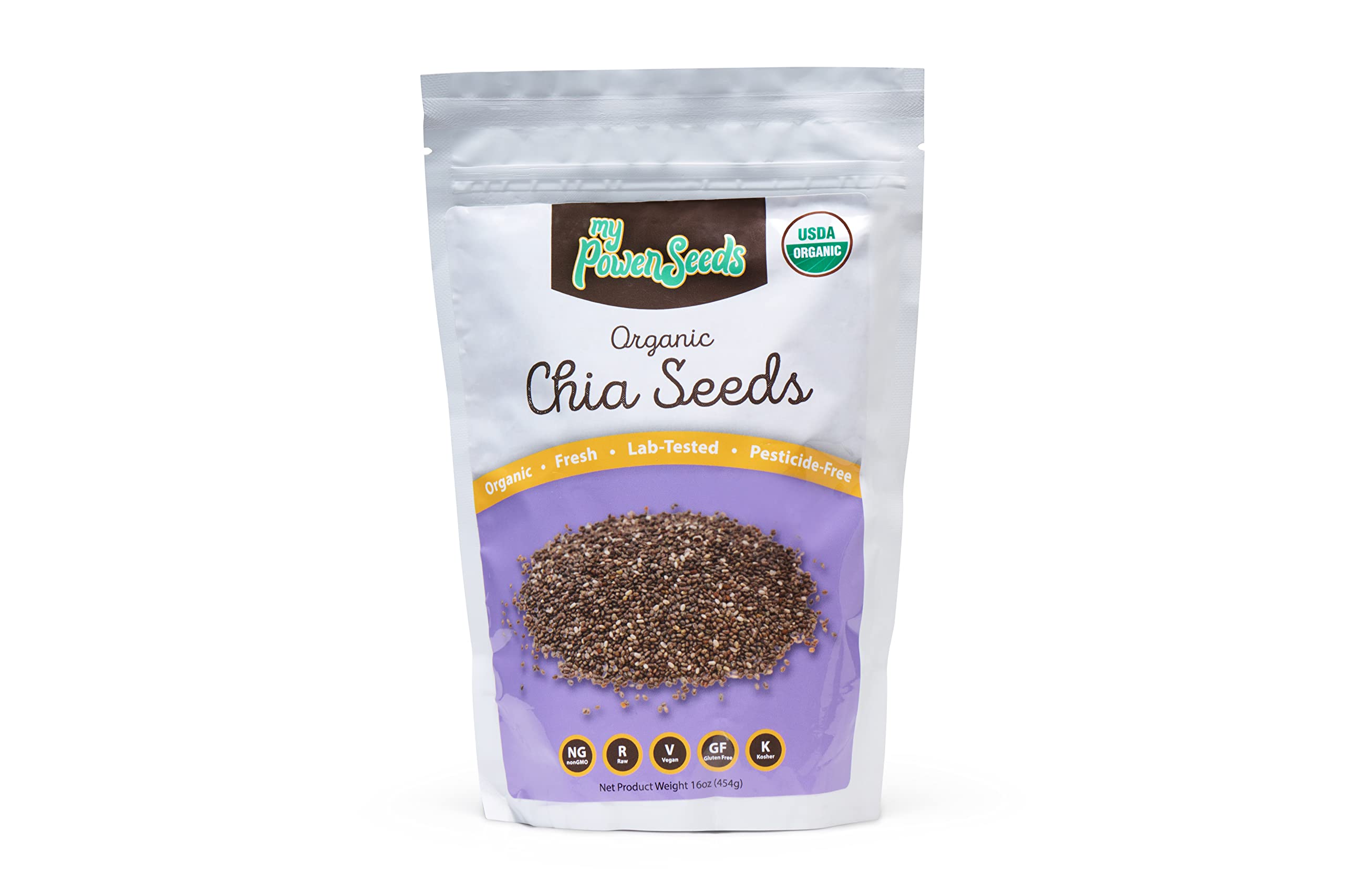 Sustainably Sourced Chia Seeds - Perfect for Snacking or Adding to Your Favorite Recipes - 1 lb