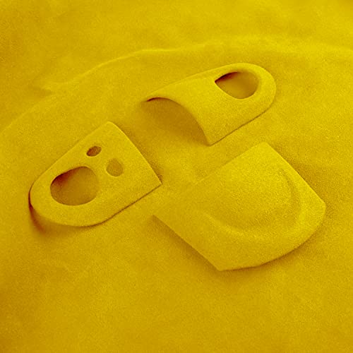 Toworldit Alcantara Steering Wheel Button Trim Cover Compatible with BMW Mini Cooper R50 R52 R53 R55 R56 R57 R58 R59 R60 R61 (Yellow)