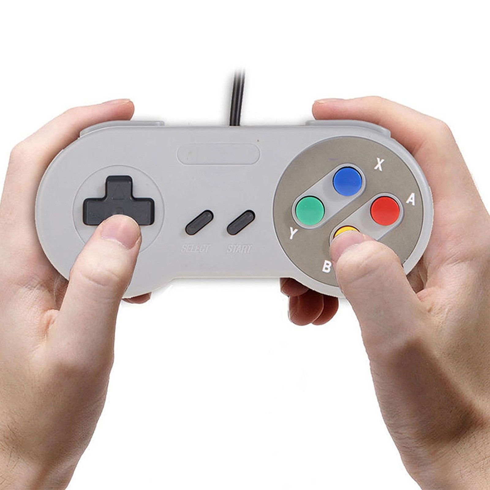 Veanic 2-Pack Replacement Controller Gamepad Compatilbe with SNES - 7 Pin Connector