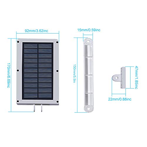 Solar Wall Lights Outdoor 48 LEDs 800LM Solar Motion Sensor Garden Waterproof Lights Wall Lamp Home Street Lamps with Bracket and Remote Control