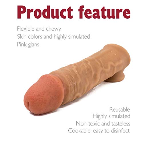 XL Size Amalgo 3 Inch Extender Sleeve Flesh, 10.75 Inches