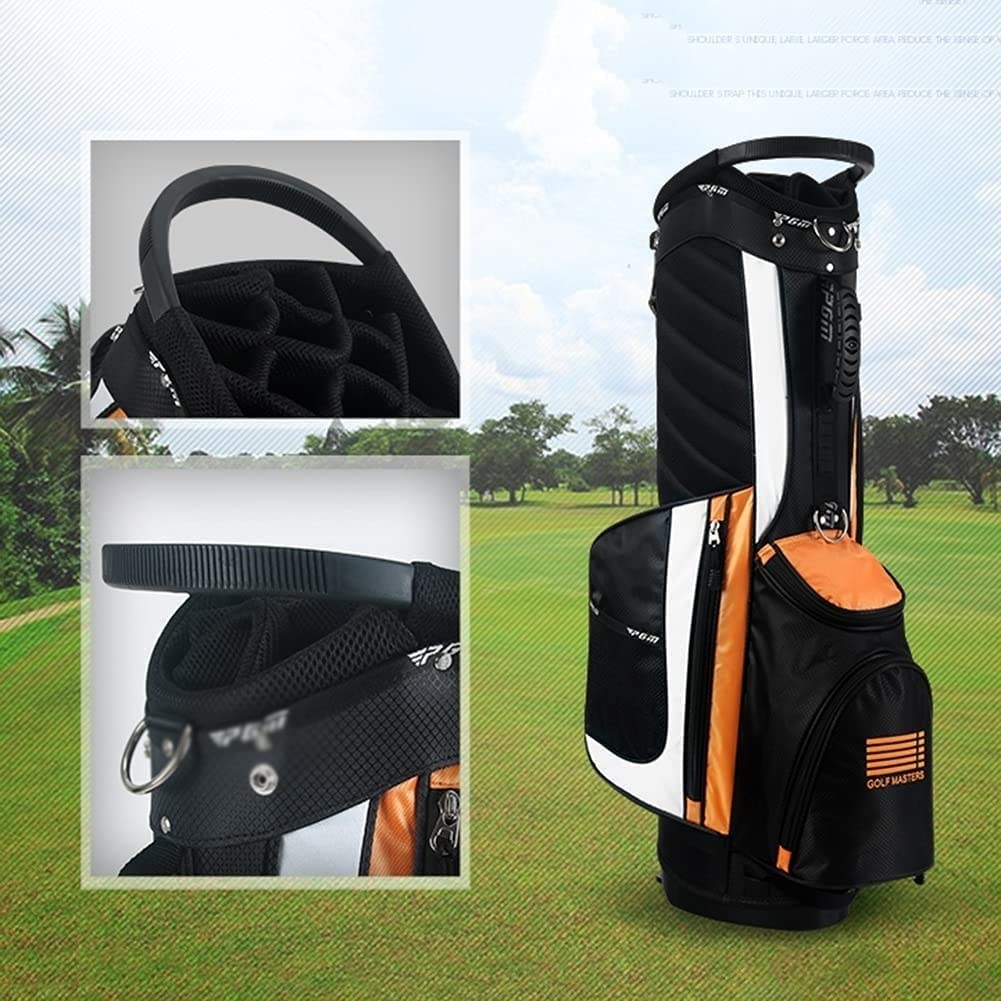 ZILZAL Backpacksf Stand Bag with 14 Way Organizer Divider Lightweight Organizedf Bag Portable Easy Carry Waterprooff Stand Bag with Dual Straps and Stand