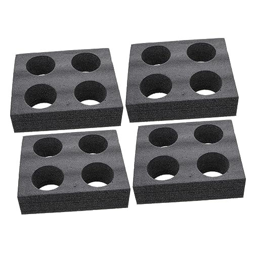 ULTECHNOVO 4 pcs Takeout Cup Holder Takeout Coffee Carrier Disposable Coffee Tray Cup Carrier Tray Beverage Carrier Drink Takeout Holder Cold Drinks Carrier Drink Tray Foam Cup Commercial epe