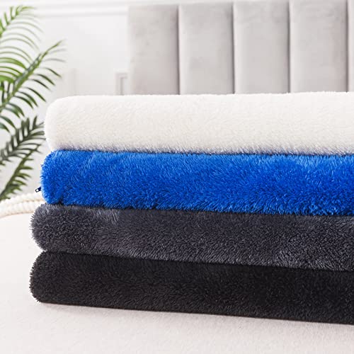 WhatsBedding Black Sherpa Body Pillow with Pillowcase, Full Body Pillows for Adults, Large Long Body Pillow Insert, Long Pillow for Bed, Machine Washable, 20 x 54 Inches