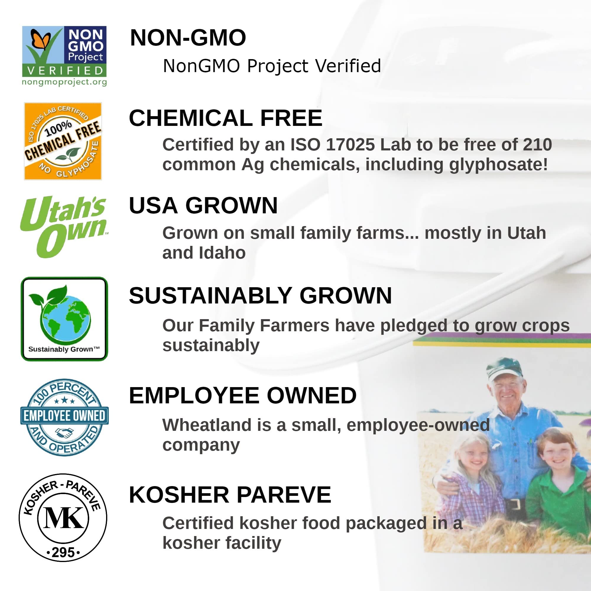 Wheatland™ White Sugar • Delicious • USA grown • 20 lbs Bulk • Mylar and Bucket Provide 25 Year Shelf Life • Emergency Food Storage • High Trust Seller • 40 Year Legacy of Prepping