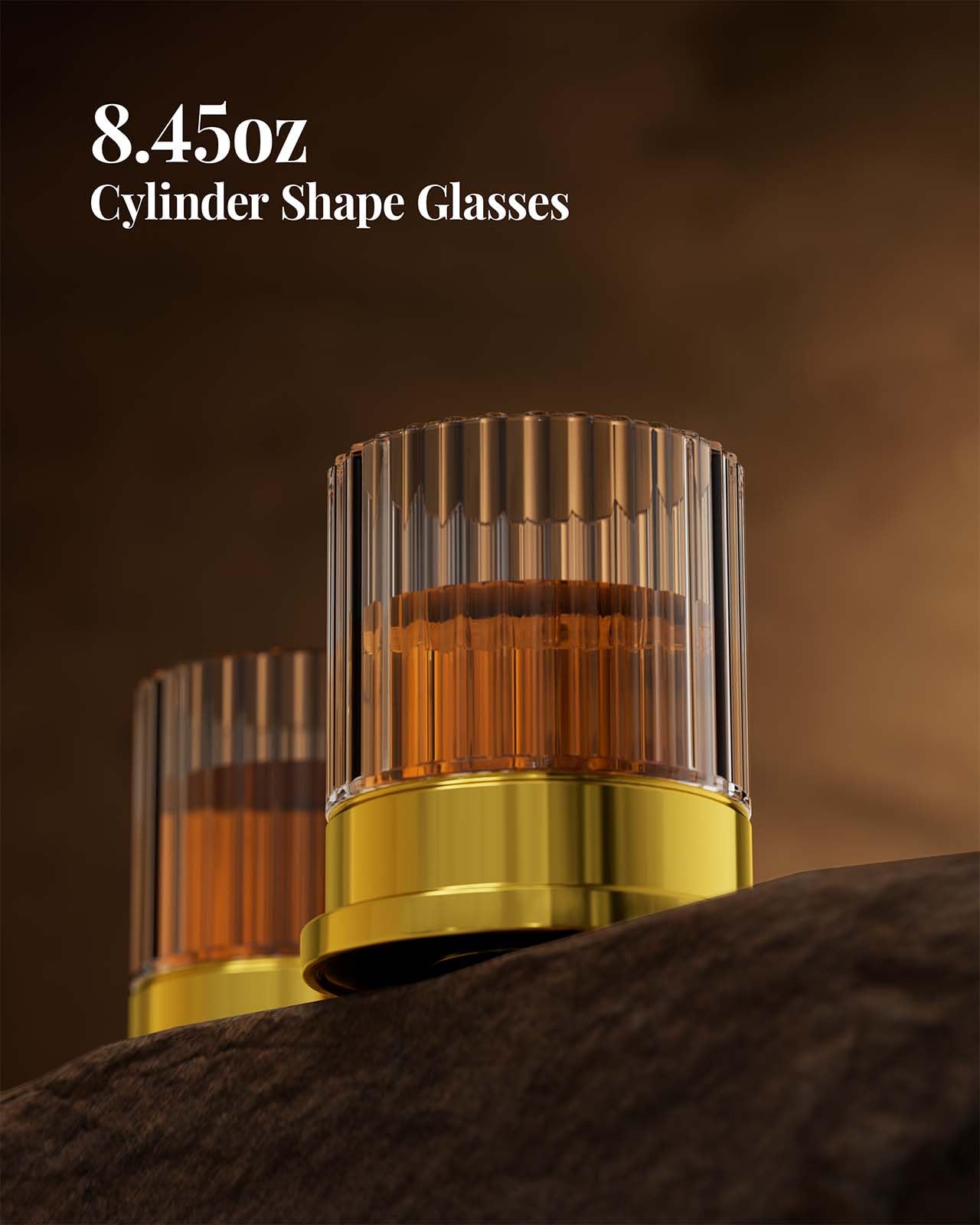 Whiskey Decanter Sets for Men, 20.3 Oz Decanter Set with 2 Glasses, Gifts for Men, Him, Dad, Brother, Birthday Gift Ideas from Daughter Son, Cool Liquor Dispenser for Home Bar