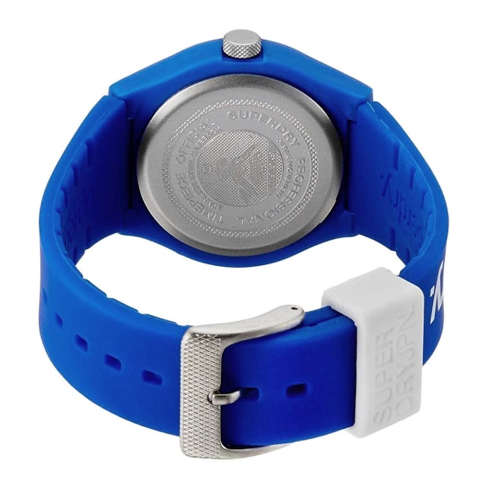 Superdry 'Urban' Quartz Plastic and Silicone Dress Watch, Color:Blue (Model: SYG164U)