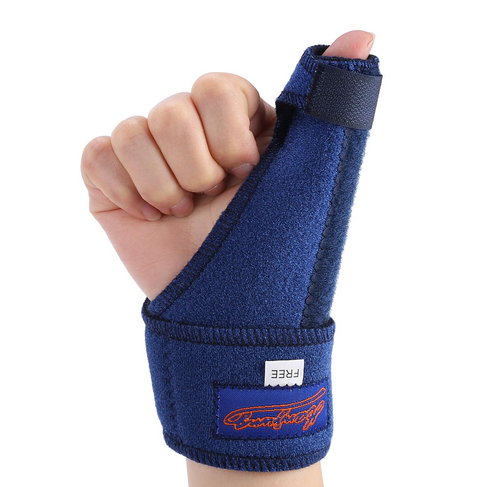 ZJchao Thumb Aluminium Splint Brace, Arthritis or Soft Tissue Injuries Aid Tools, Right Hand and Left Hand Use