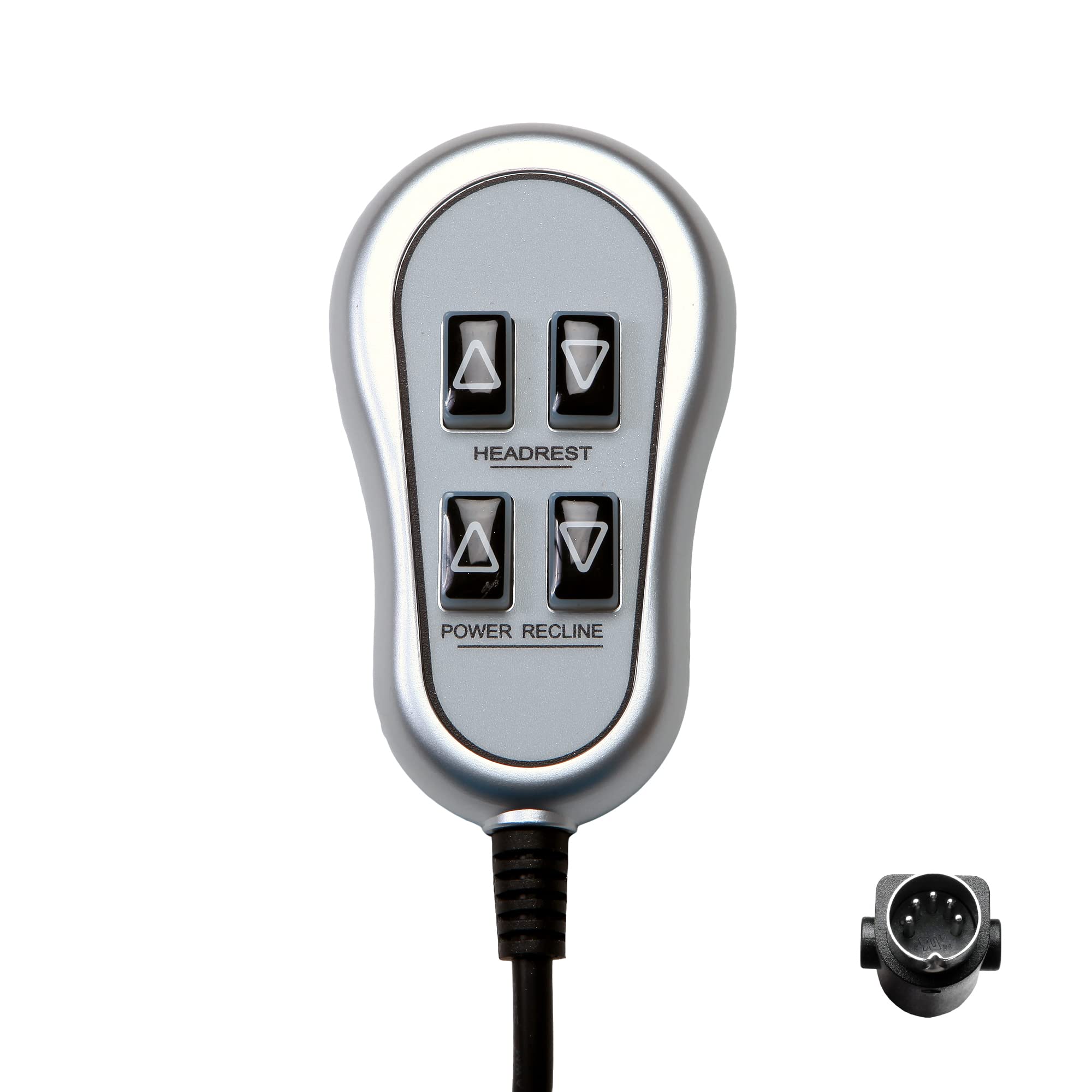 Uetmulik Power Recliner Lift Chair Raffel Systems 4 Button 5 Pin Lighted Hand Control Remote Model HC-6022-PR6-KL-MW Replacement