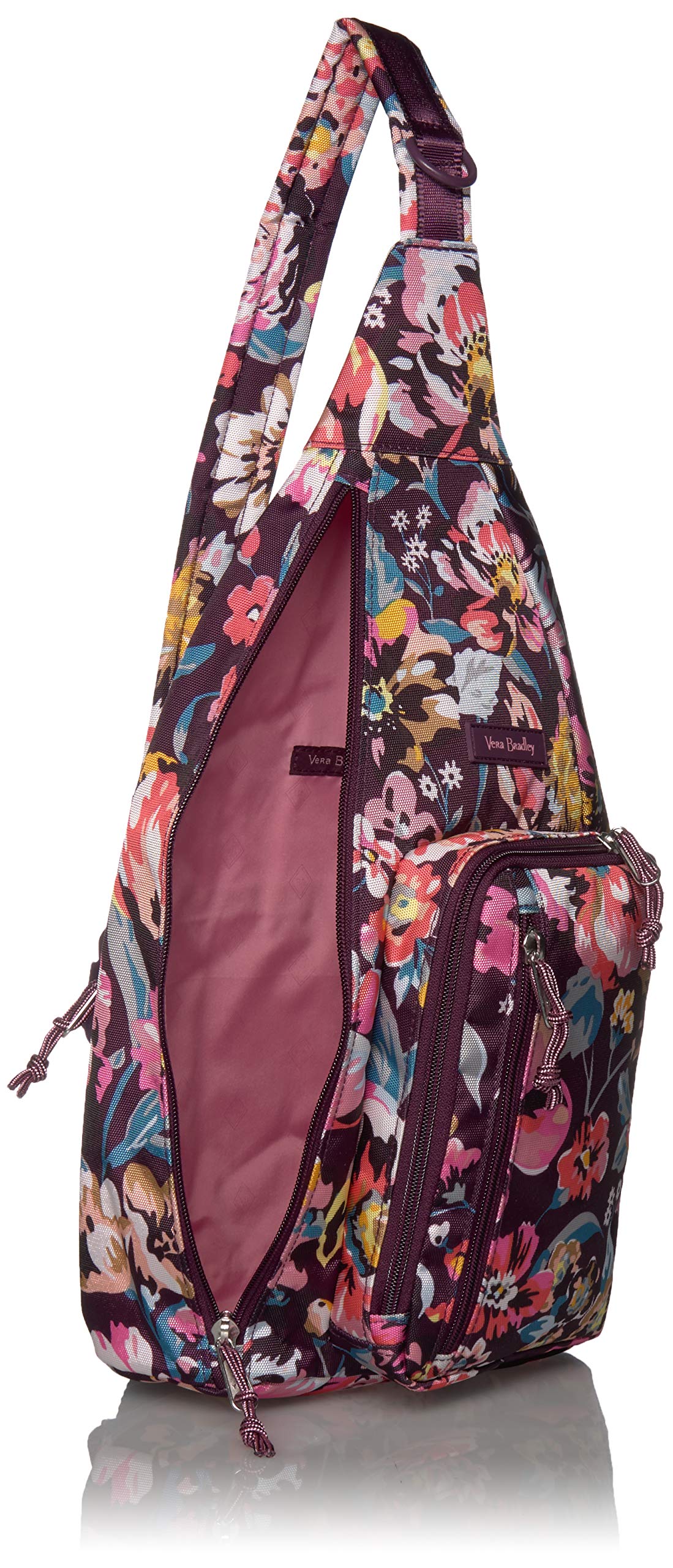Vera Bradley Women's Lighten Up Sling Backpack, Indiana Blossoms, One Size