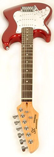 SX Left Handed 1/2 Size (34 inch) Electric Guitar Package Red with Amp, and Carry Bag SX RST 1/2 CAR LH