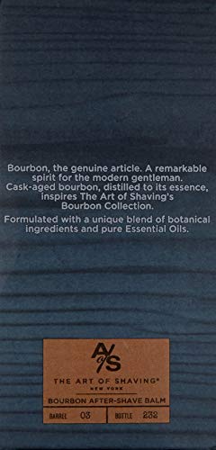 The Art of Shaving After-Shave Balm for Men - Face Moisturizer, Clinically Tested for Sensitive Skin, Bourbon, 3.3 Ounce