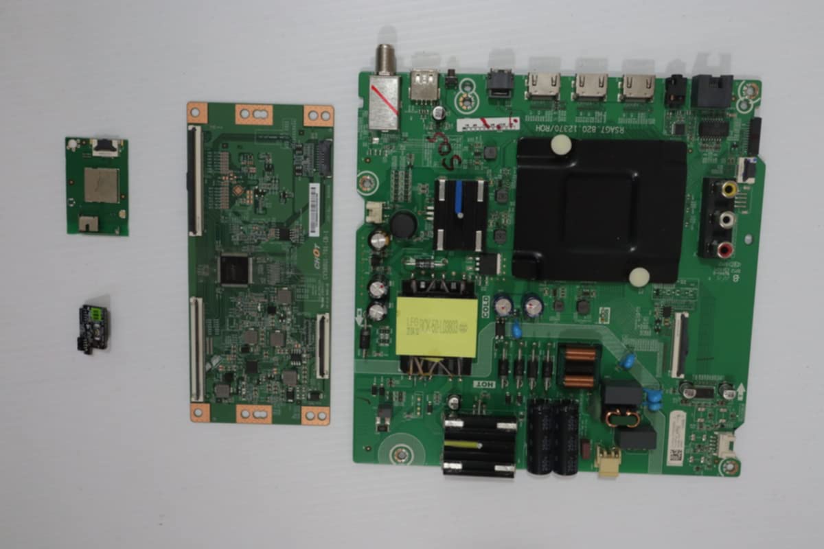 Television Repair Kit for Hisense 58R6E3 with TV Main Board + Power Supply + TCon + Cables