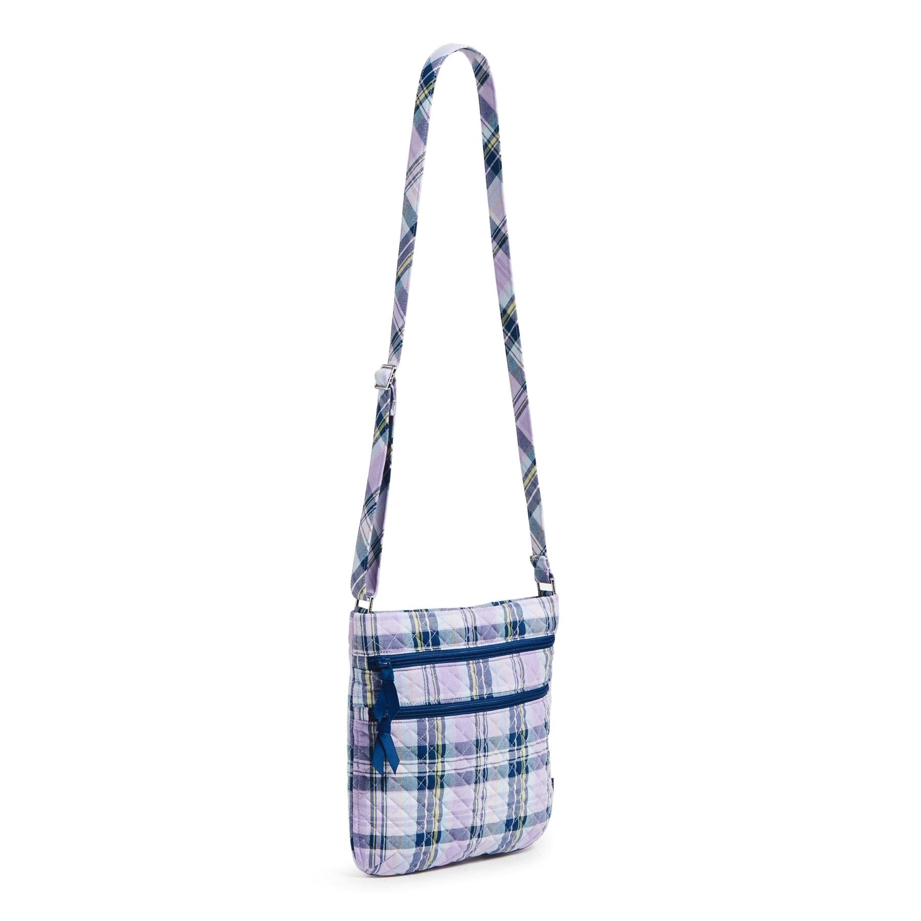 Vera Bradley Women's Cotton Triple Zip Hipster Crossbody Purse, Enchantment, One Size