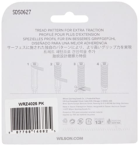 Wilson Profile Tennis Overgrip - 3 Pack, Pink
