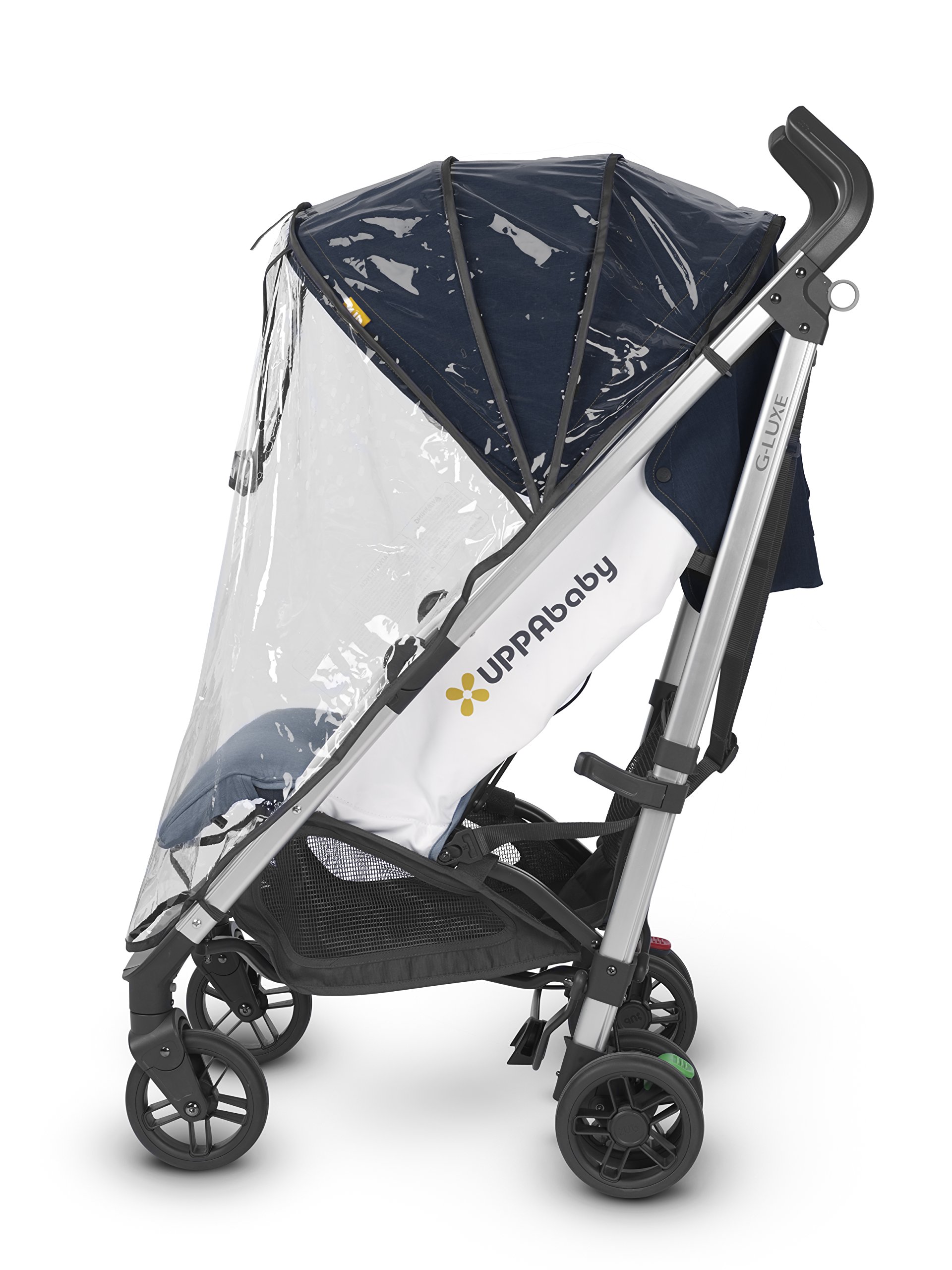 UPPAbaby G-LITE Stroller - Denny (Red/Silver) + G-LITE Rain Shield