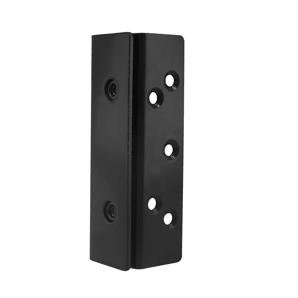 ZYAMY 4pcs Bed Frame Bed Post Double Hook Slot Bracket Bed Rail Hooks Plates Bed Frame Attachment Hardware for Wooden Bed