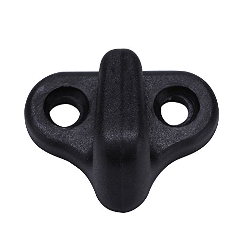 VGEBY Kayak Double Hole Lashing Hooks J Shape Bungee Kit with Flat-Head Screws for Boat Canoe Paddle Board Kayak Lashing Hooks Lashing Hooks
