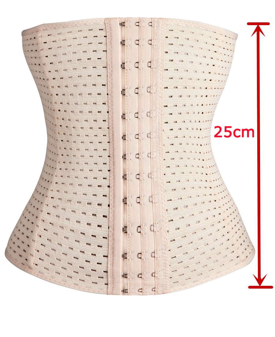 Waist Trainer Corset for Weight Loss Sport Workout Body Shaper Tummy Fat Burner,Nude,XX-Large