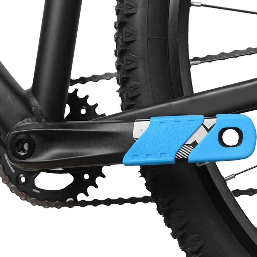 VGEBY1 4PCS Bike Crank Protection Bicycle Sleeve Arm Boots Protector Dust Proof Cover for Mountain Bike(Black)