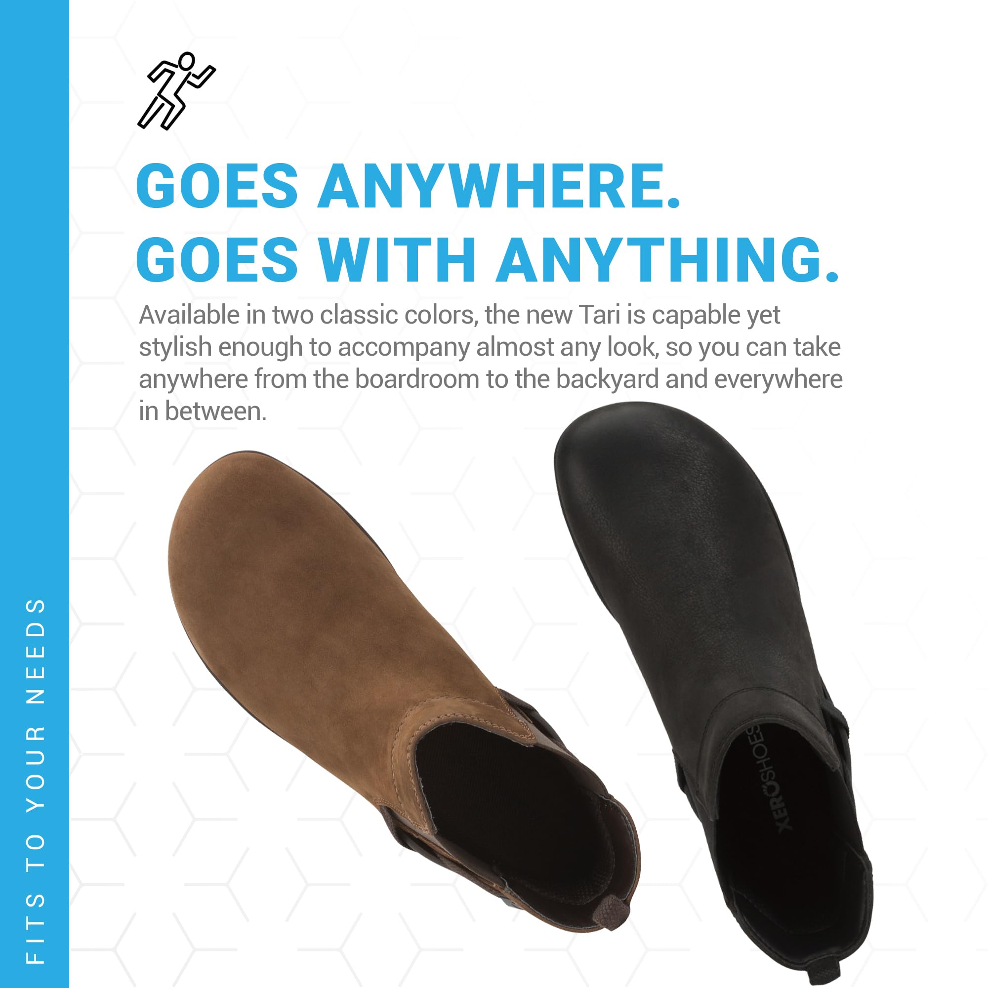 Xero Shoes Tari Women's Ankle Boots β Lightweight, Zero-Drop Heel, Leather Chelsea Boots for Women β Slip-on Women's Booties β Toffee, Size 9