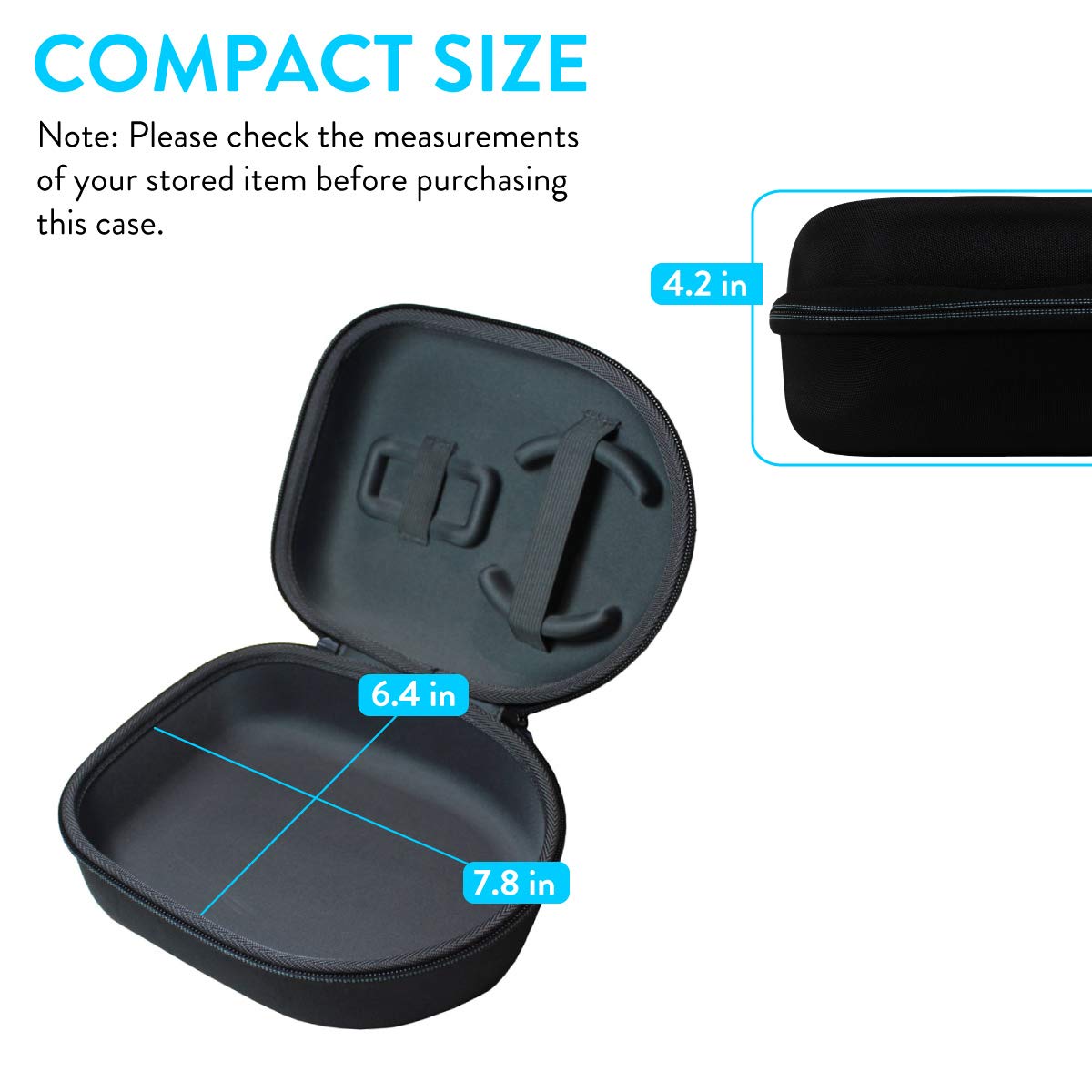 TUDIA Hard Travel EVA Shock Absorption Carrying Storage Case for Razer Kraken 7.1 V2 Wireless Gaming Headset Mac PC Game Headphone Microphone [CASE ONLY, Device NOT Included]