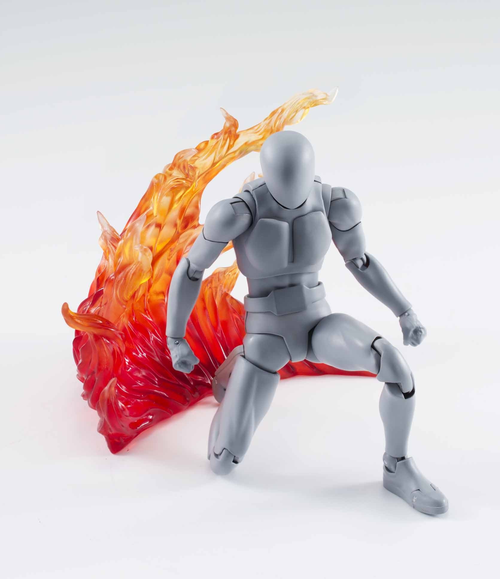 TAMASHII NATIONS Bandai Tamashii Effect Burning Flame Action Figure, Red