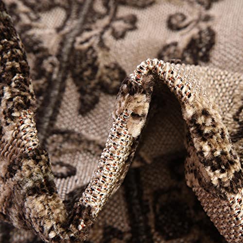 Unique Loom Outdoor Botanical Collection Area Rug (9' x 12' Rectangle, Beige/ Burgundy)