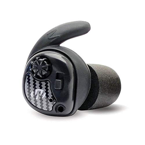Walker's Silencer Wireless NRR25dB Electronic Sound Suppression Hearing Protection Earbuds for Shooting, Hunting, Range, Black