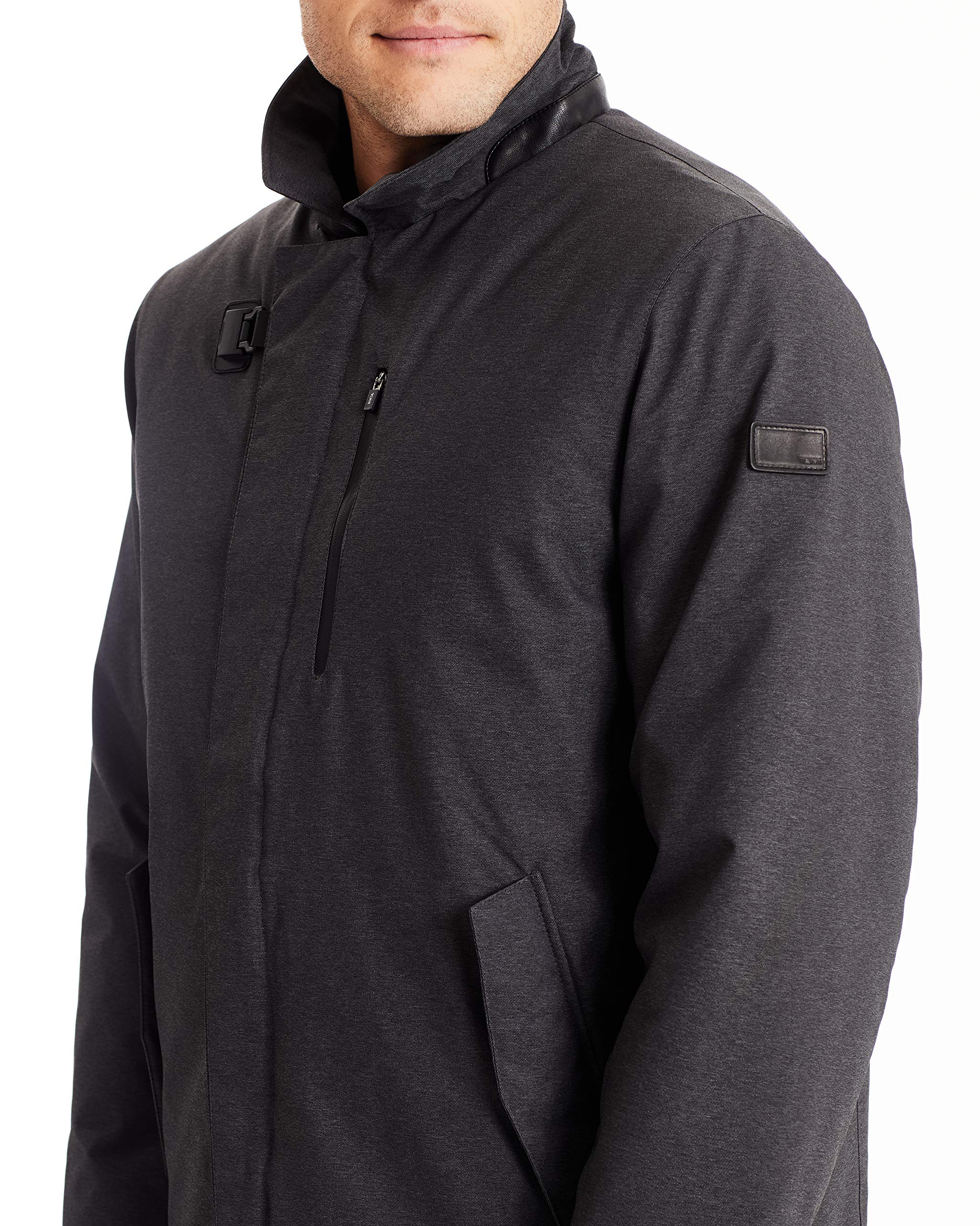TUMI Men's Business Preferred Tech Mac, Charcoal Melange, XX-Large