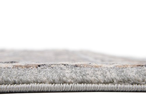 Unique Loom Tradition Collection Classic Southwestern Casual Design Area Rug (8' 4 x 8' 4 Square, Gray/ Ivory)