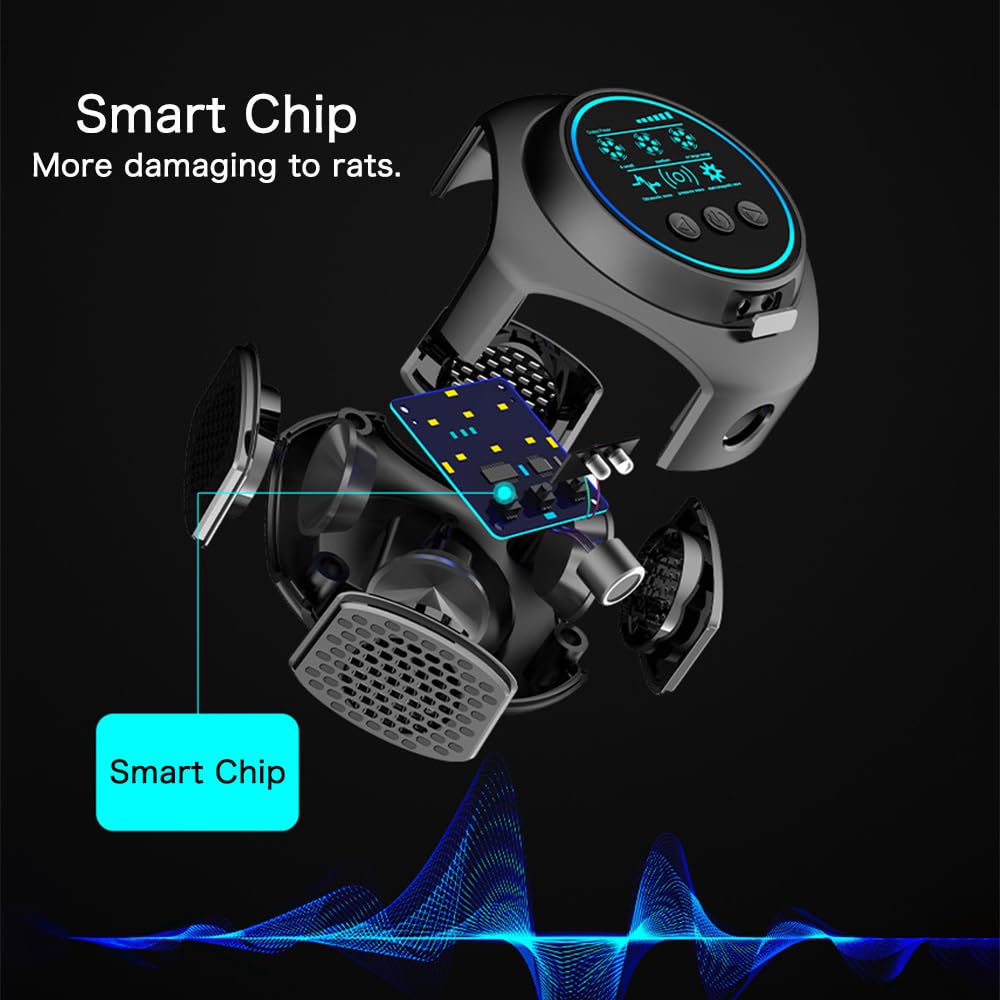 Ultrasonic Pest Repeller Indoor Rodent Repellent Indoor Ultrasonic Rodent Mice Repellent Plug in Squirrel Repellent Mouse Deterrent Rat Control Bat Removal for Attic Garage Basement Crawl Space