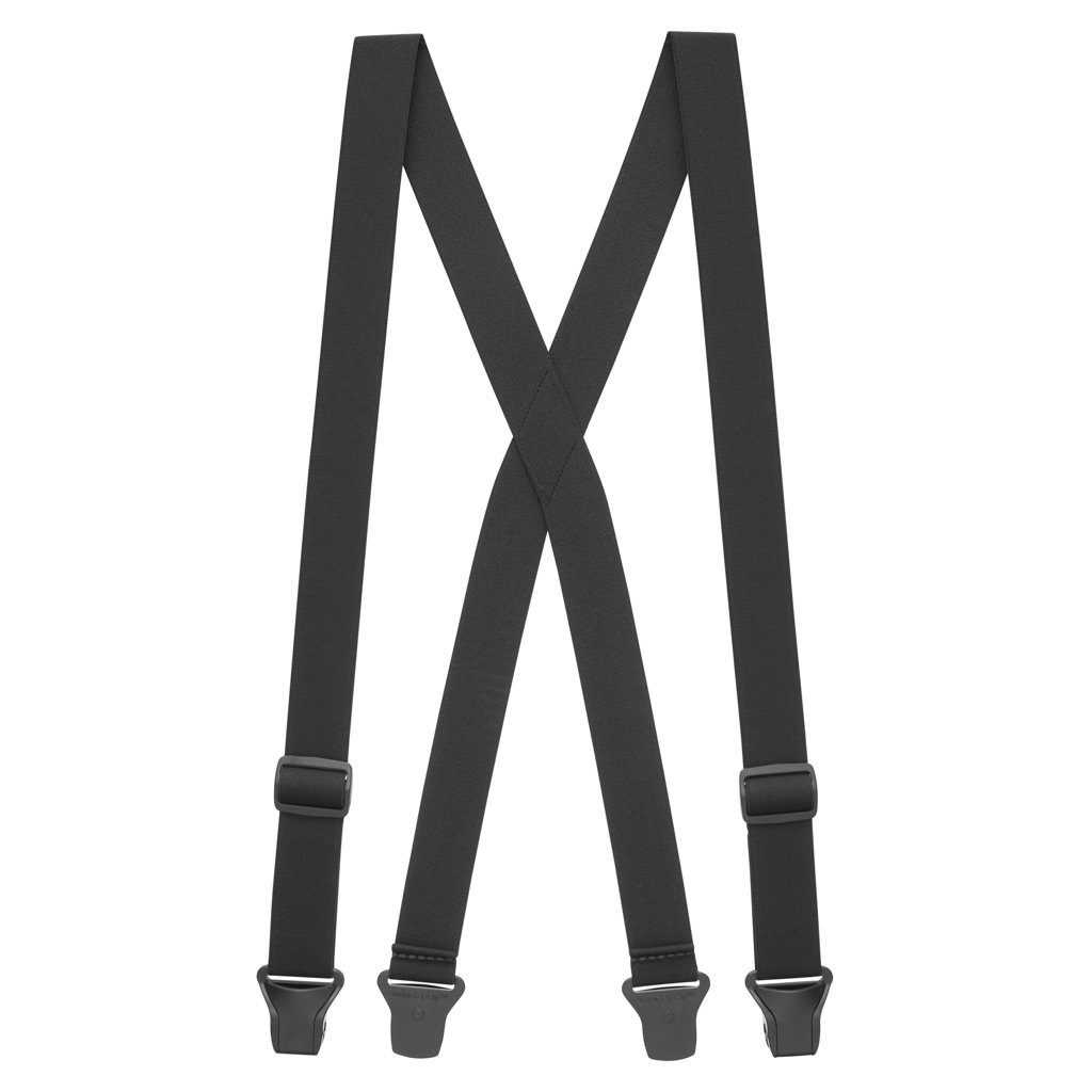Suspender Store Airport-Friendly Undergarment Suspenders - 1.5-Inch Wide Soft Elastic - Nylon Clip - 48" for 5'9" to 6'2" tall - Tan