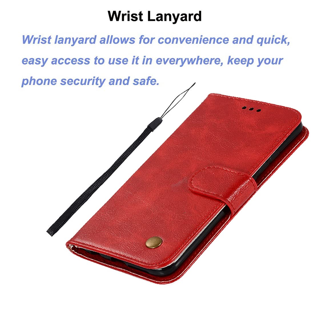 Zoeirc Case for Galaxy A40 Case, Samsung A40 Wallet Case, PU Leather Wallet Flip Phone Case Cover with Card Slots for Samsung Galaxy A40 (red)