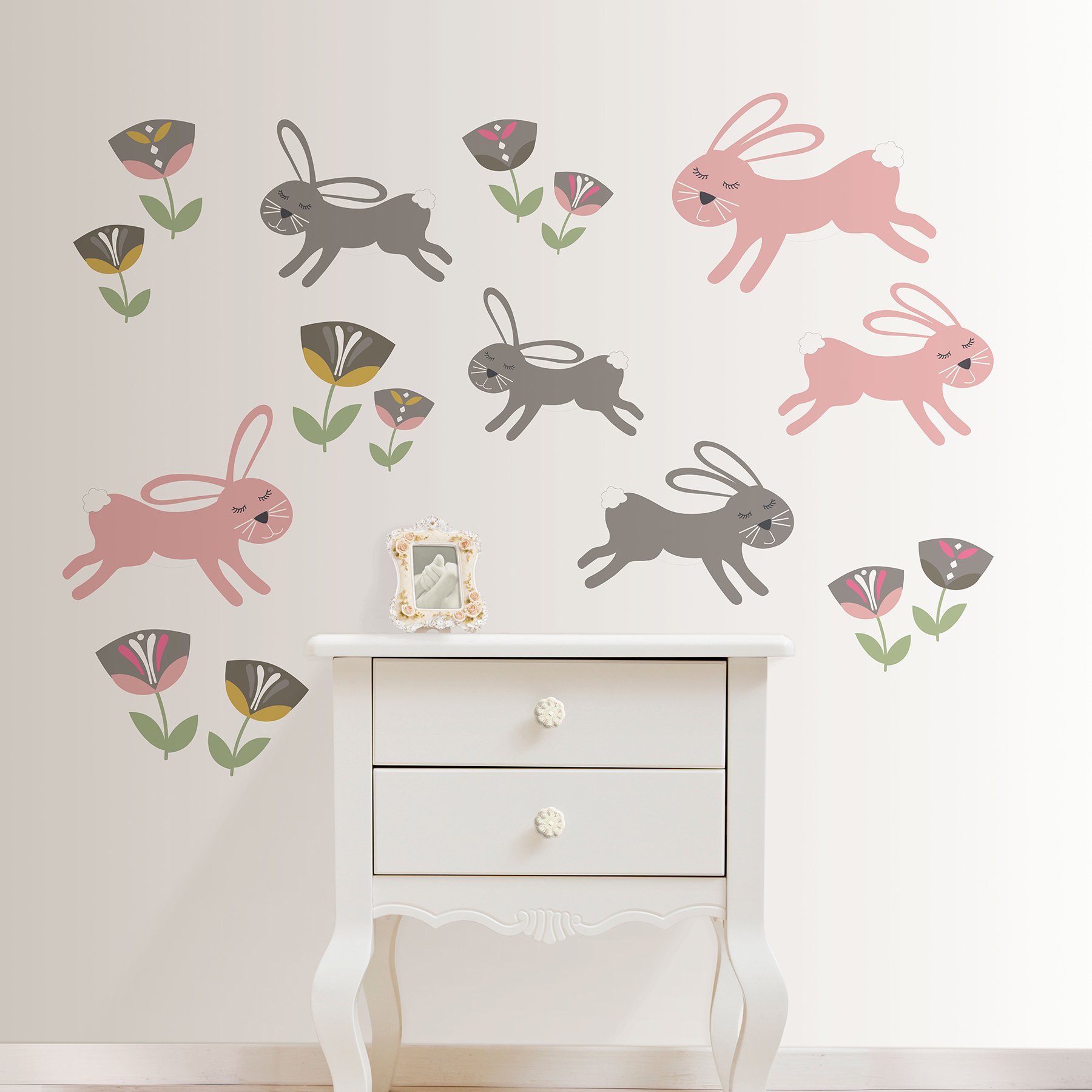 WallPops DWPK2709 Love Somebunny Wall Art Kit, Multi-Color