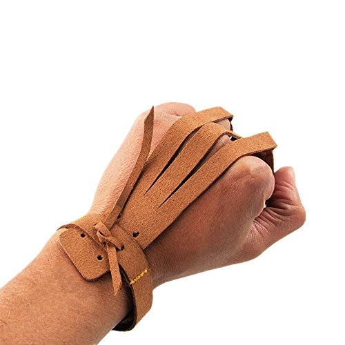UNISTRENGH Archery Gloves 3 Finger Tabs Adult Youth Finger Protector Comfortable Shooting Hunting Arrow Bow Archery Gear Accessories (Black)