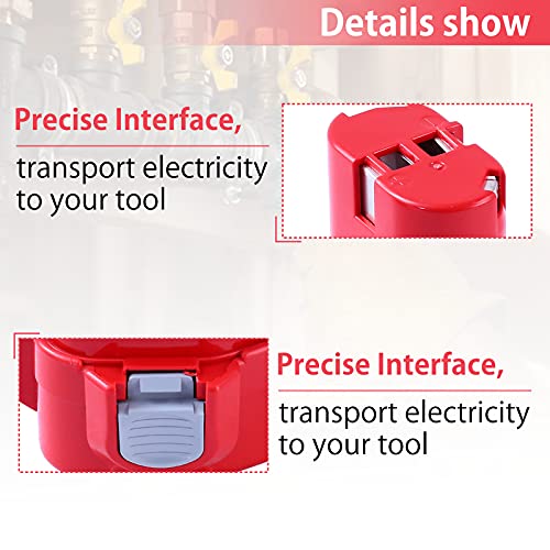 Upgraded 3600mAh 12V Battery PA12 Replacement Battery Compatible with Makita 12V Battery 1200 1220 1201 1222 1233 6213d Replacement Battery Compatible with Makita 12 Volt Cordless Power Tools