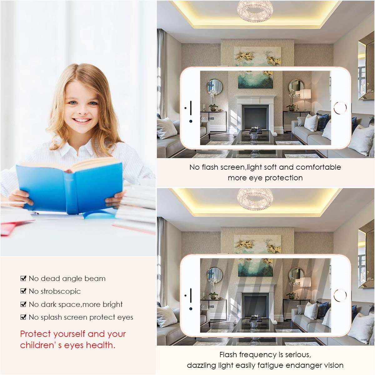 Sagel E26 LED Corn Bulbs 15W, 120W Incandescent Bulbs Equivalent, 6000K Cool White Candelabra Bulbs, Non-Dimmable, 1500Lm, Edison Screw Corn Light Bulbs, 4-Pack
