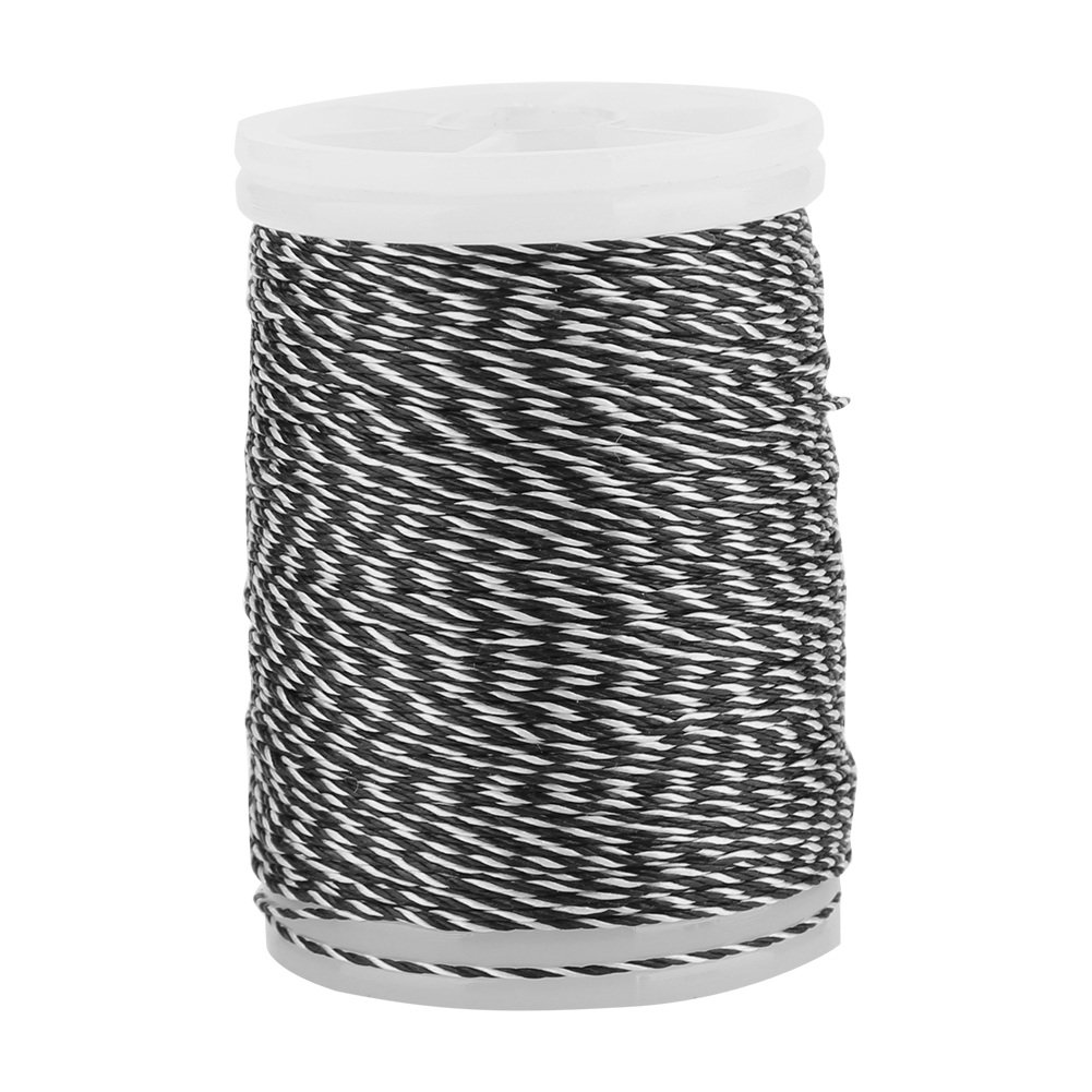 VGEBY 120m Archery Bowstring Serving Threads Nylon Serving Thread (Color : Black+White) Archery Serving Thread Archery Serving Thread