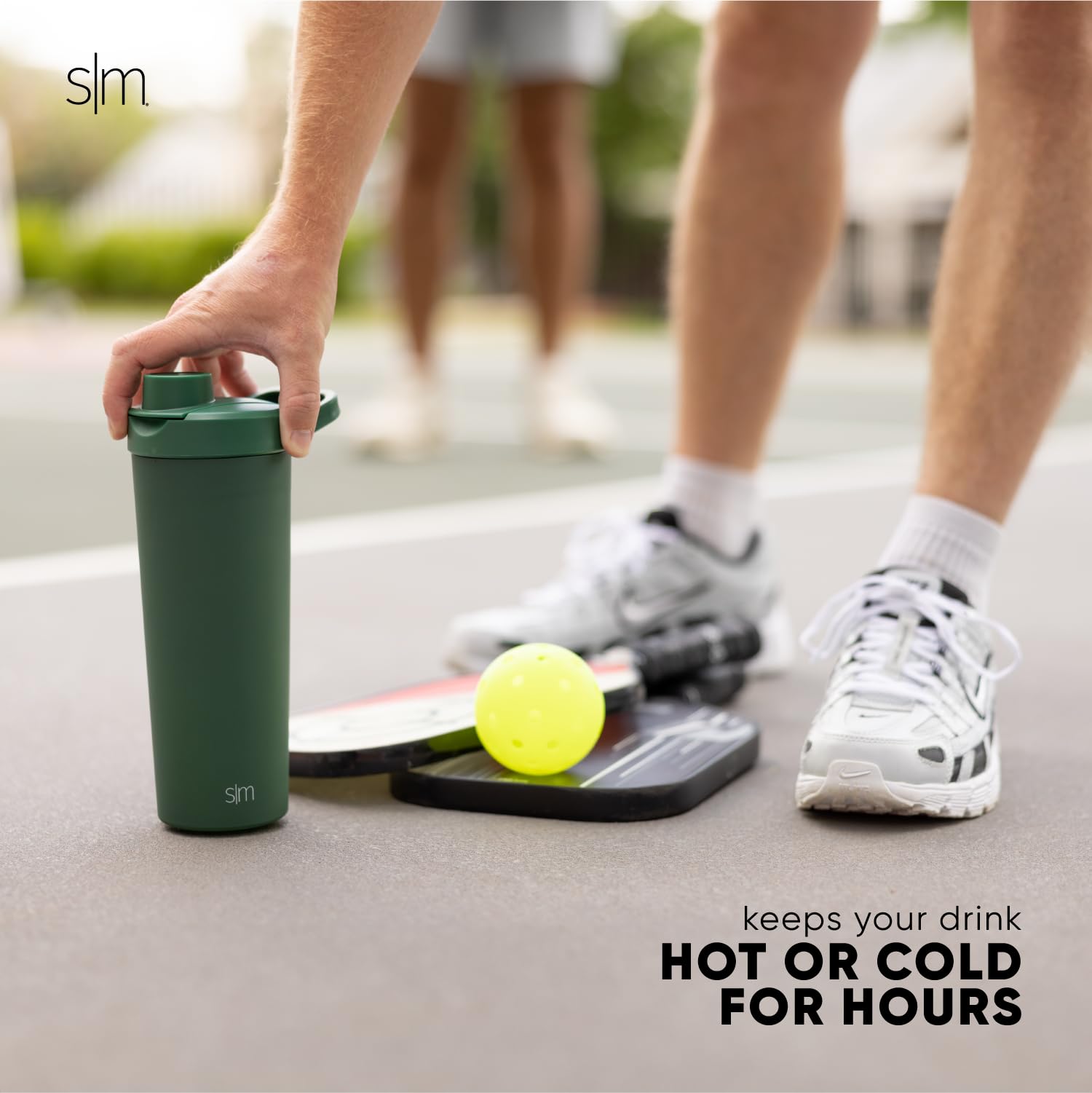 Simple Modern Stainless Steel Shaker Bottle with Ball 24oz | Metal Insulated Cup for Protein Mixes, Shakes and Pre Workout | Rally Collection | Raspberry Vibes