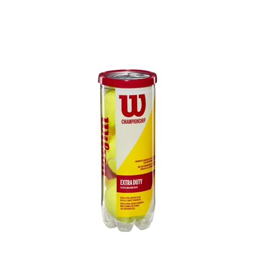 WILSON Championship Tennis Balls - Extra Duty, Single Can (3 Balls)