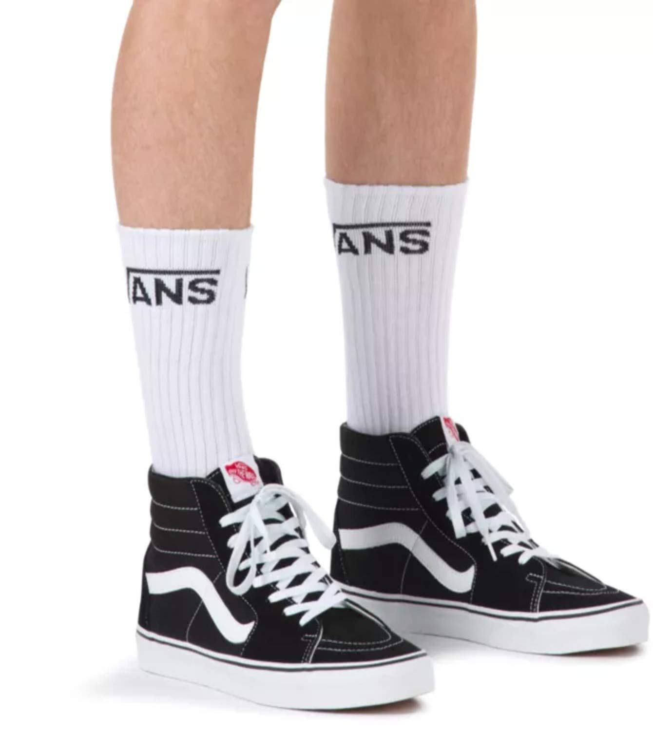 Vans | Classic Crew Socks, 3 Pair Pack (Assorted - Black, Grey, White, 9.5-13)