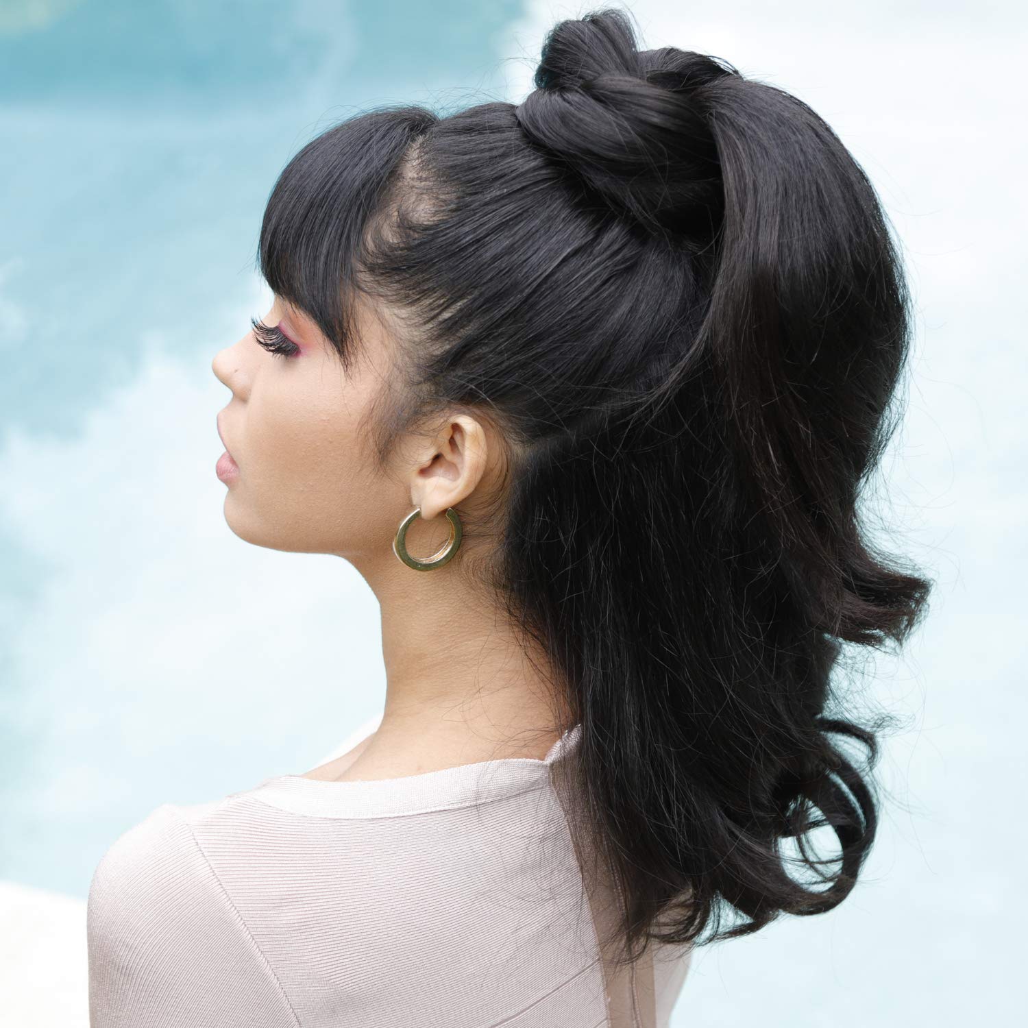 THE RUBY 30" Salon-Quality Hair Extension - Infinite Celebrity Looks With StyleFlex (Black Brown)