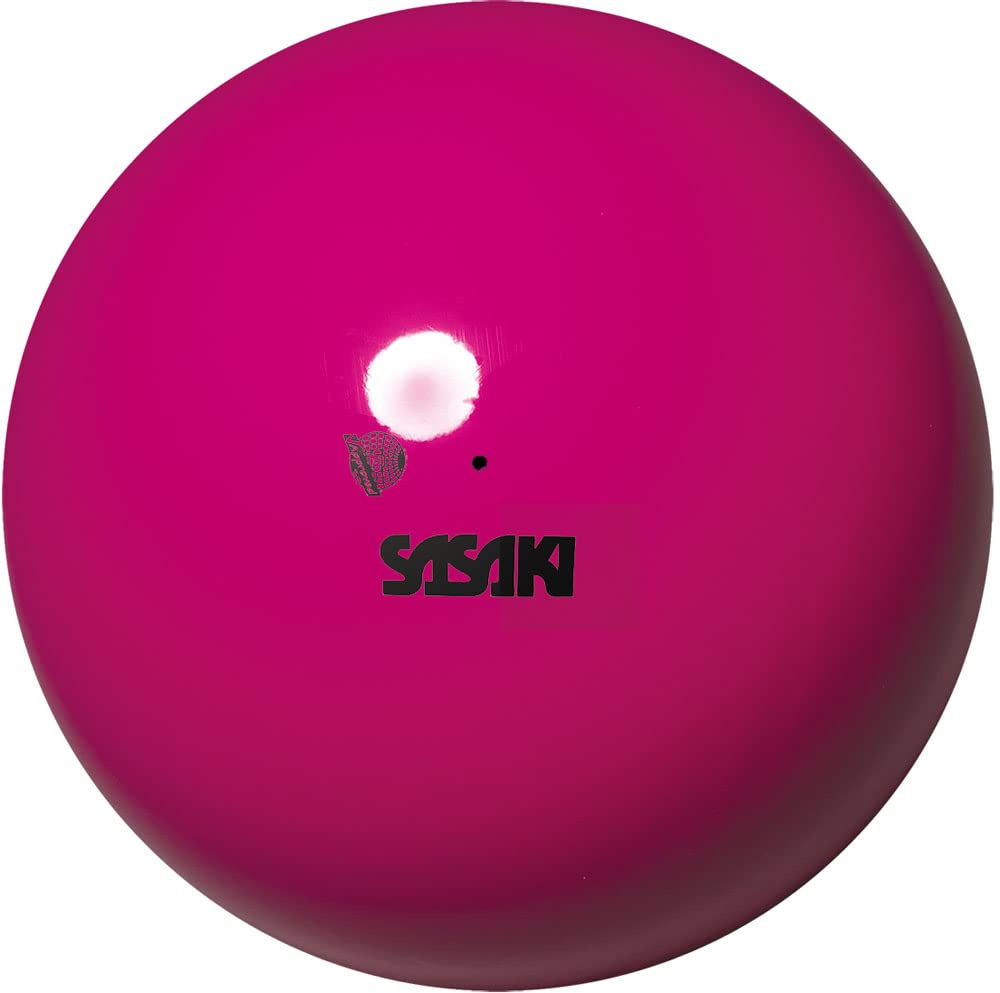 Sasaki M-20A-F RS Rhythmic Gymnastics Hand Gear, International Gymnastic Federation Certified, Japan Gymnastics Association Certification, Gym Star Ball, Diameter 7.3 inches (18.5 cm) (Raspberry)