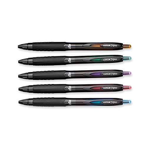 uni-ball 207 BLX Infusion Retractable Gel Pens, Medium Point (0.7mm), Assorted Colors, 5 Count