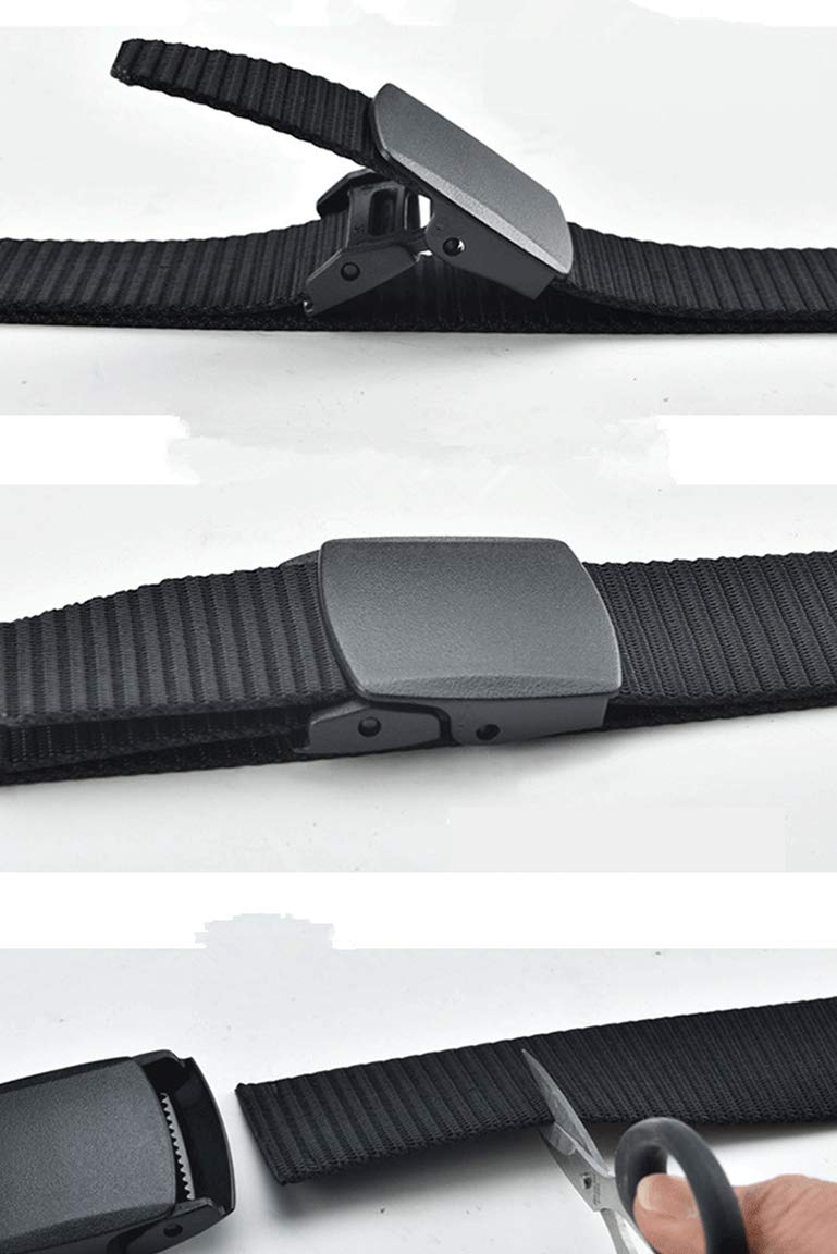 West Leathers [3 Pack] Nylon Military Tactical Men Belt Webbing Canvas Outdoor Adjustable Web Belt with Plastic Buckle Fits Pant