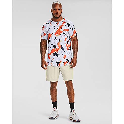 Under Armour Top Step Mk1 Twist Gym Workout Short, Summit White (110)/Gold, Large